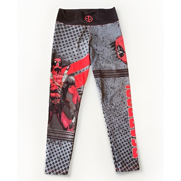 Marvel | Pants & Jumpsuits | Marvel Deadpool Graphic Yoga Pants Womens ...